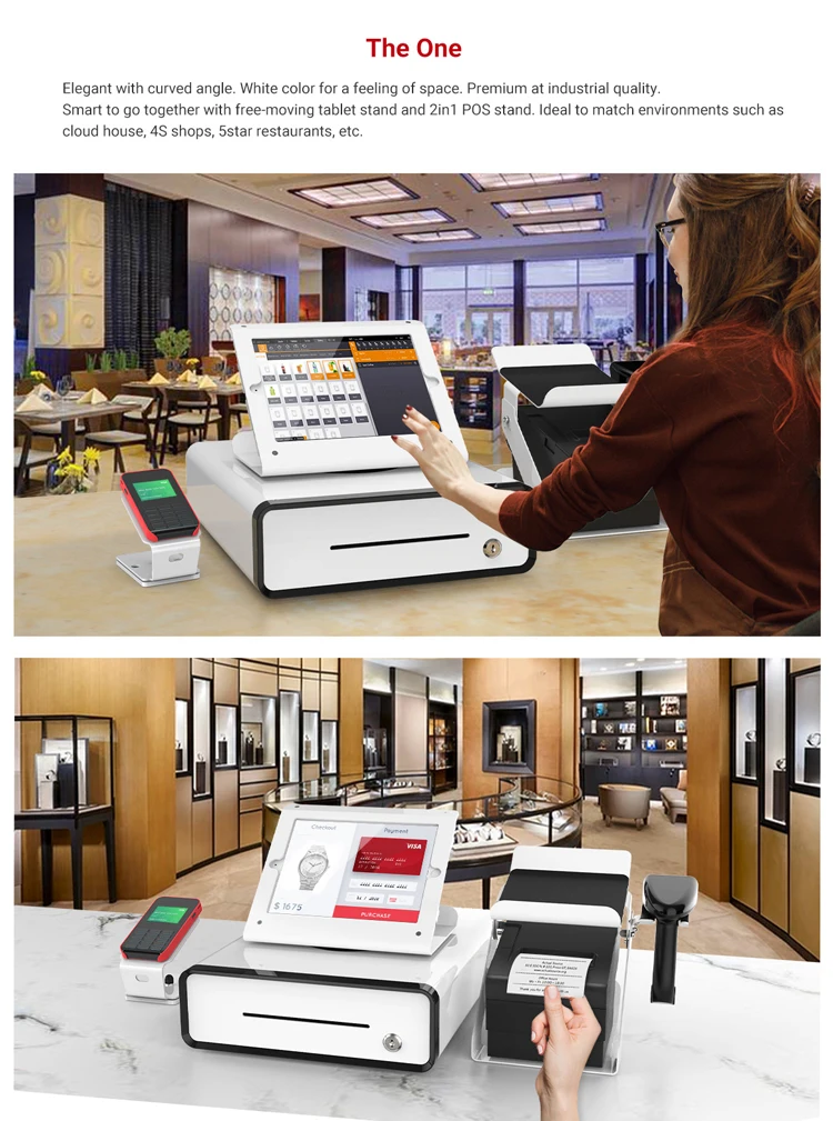 Elegant Tablet POS - All in One Cash Drawer for Pos System