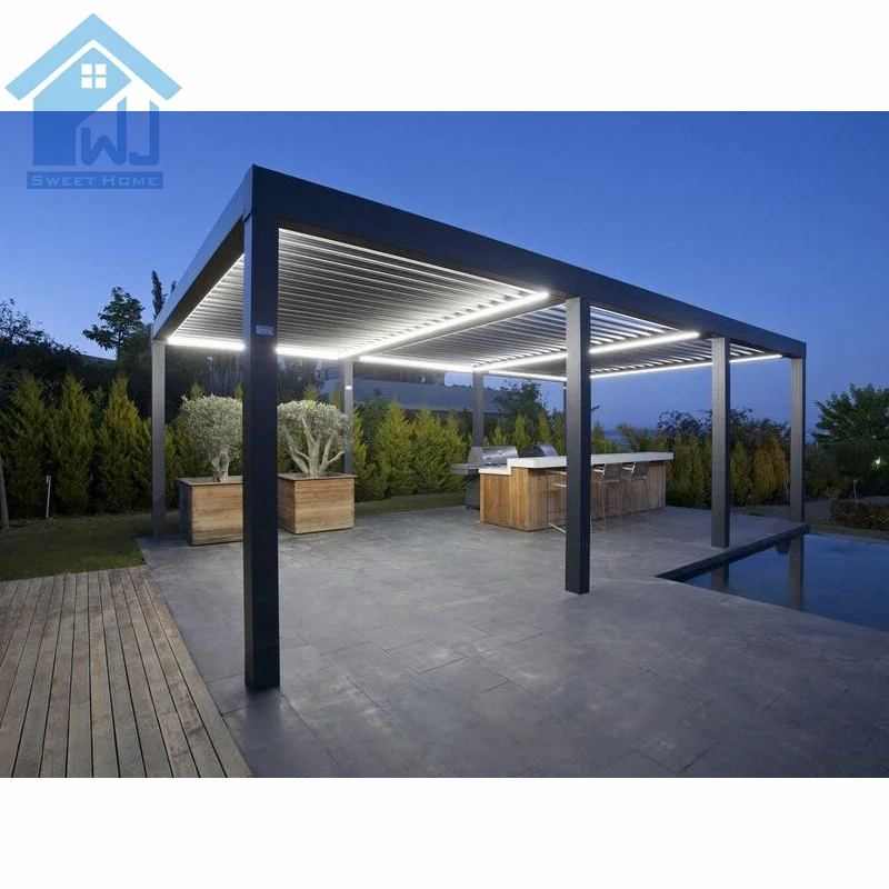 Outdoor Louvre Roof 6x4 Patio Cover Structures Ideas Backyard Deck ...