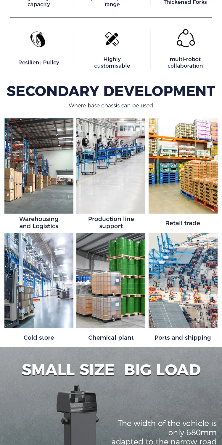 Forklift Agv Robot 2t Load Intelligent Three Way Forklift Small Agv ...