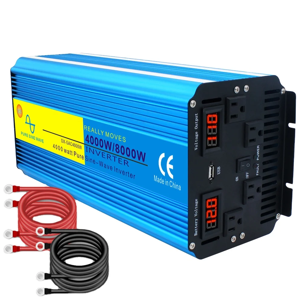 High Quality 4000W 8000W 4kw 8kw DC 12V To AC 110V Home Pure Sine Wave Inverter| Alibaba.com