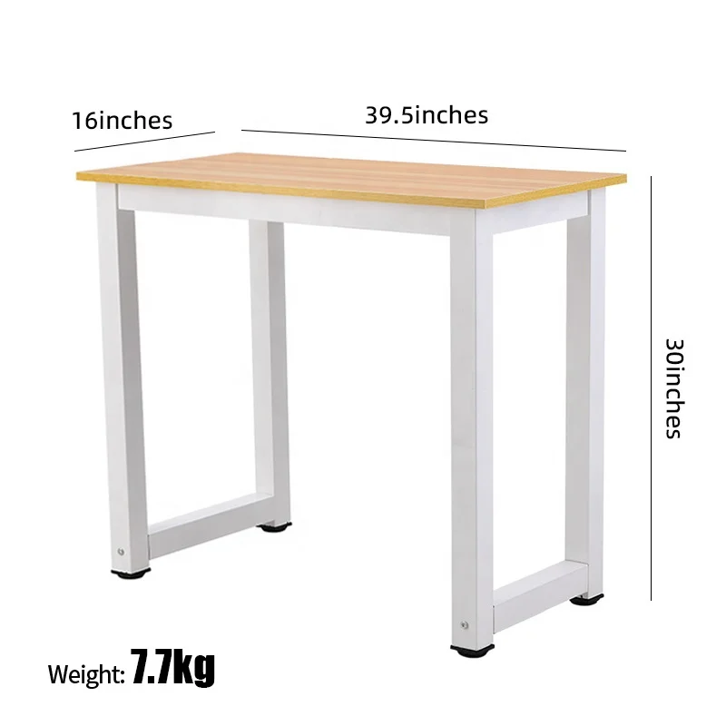 HISPEED Desktop Design Computer Table Detachable Wood Pattern 3ft Fold ...