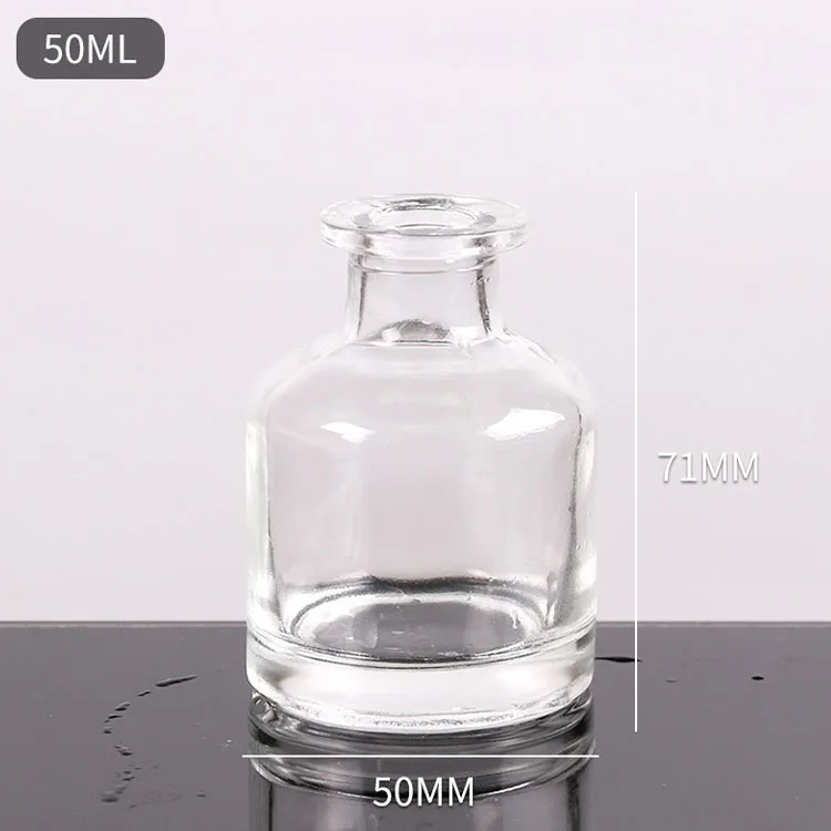 Luxury Round Empty Reed Glass Diffuser Perfume Bottle For Home - Buy ...