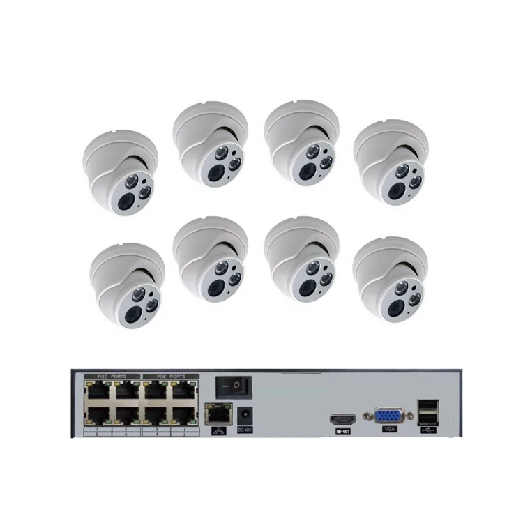 8ch Hd 8mp Commercial 8 Channels 4k Dome Wired 5mp Surveillance Dvr Kit ...