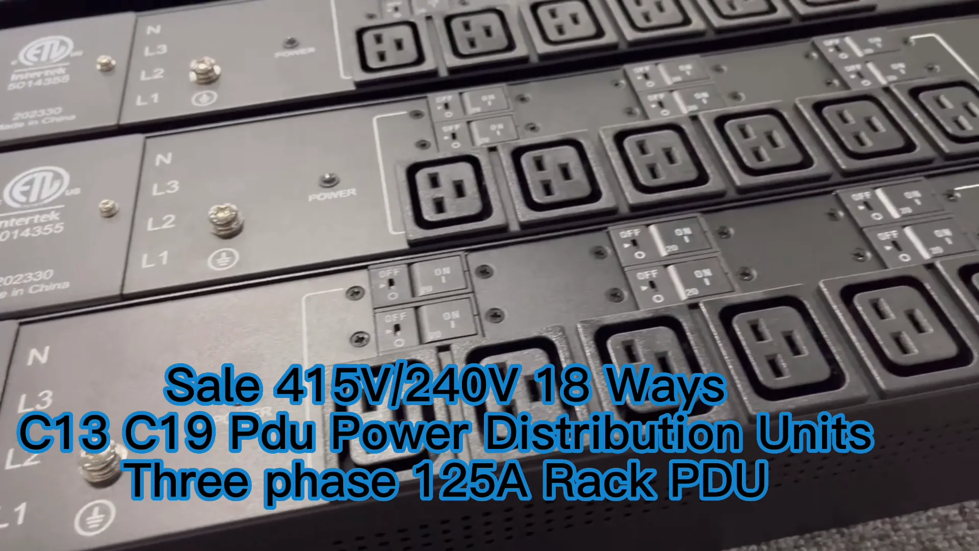 Single Phase 6 Way C19 Socket Standard Pdu 63a 125a Smart Pdu Rack Power Distribution Unit ...