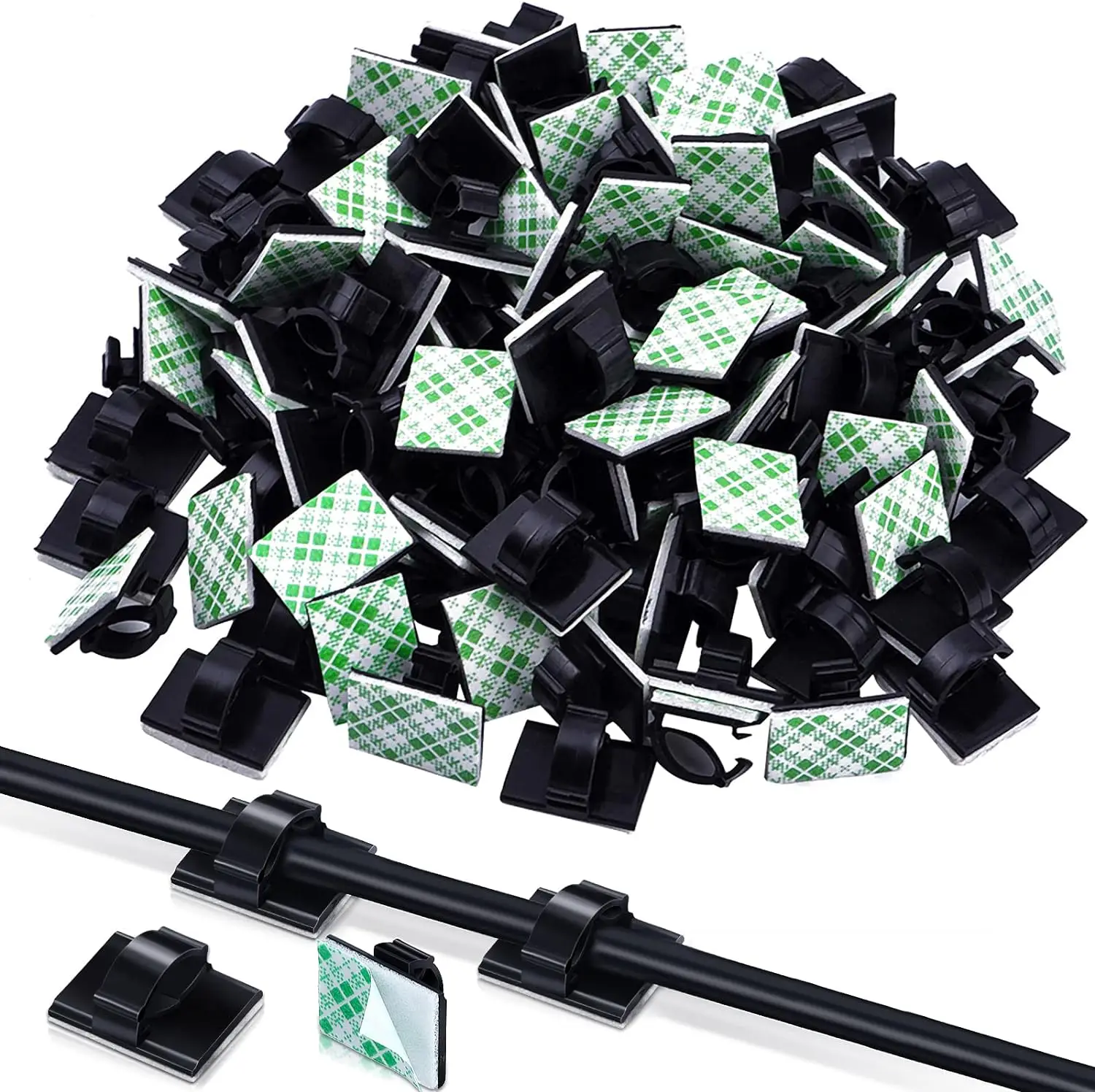 Self-adhesive Cable Clamp Clips - Efficient Cable Management