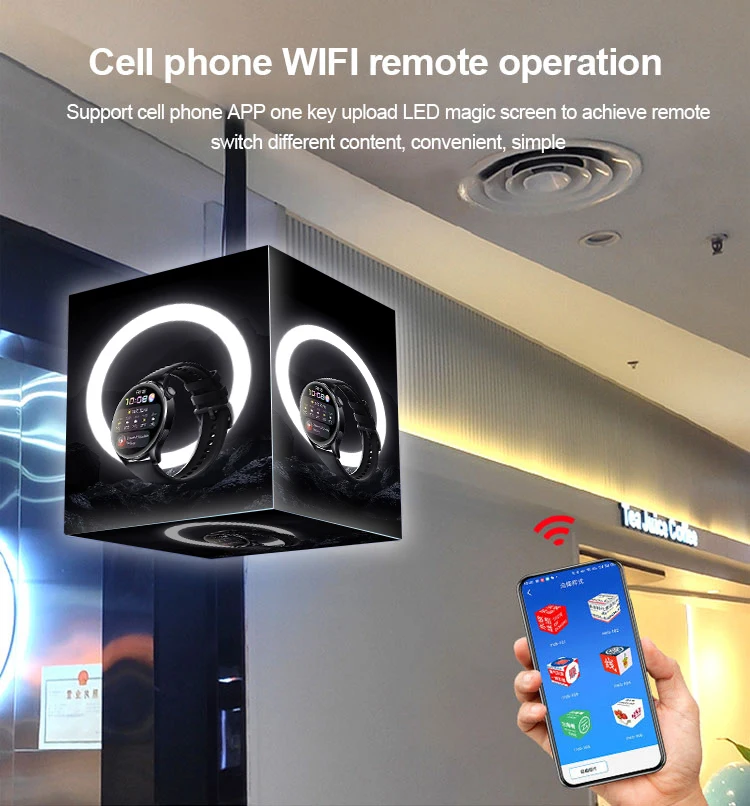 4/5 Faces Outdoor LED Full Color Rubik's Cube Screen P 2.5