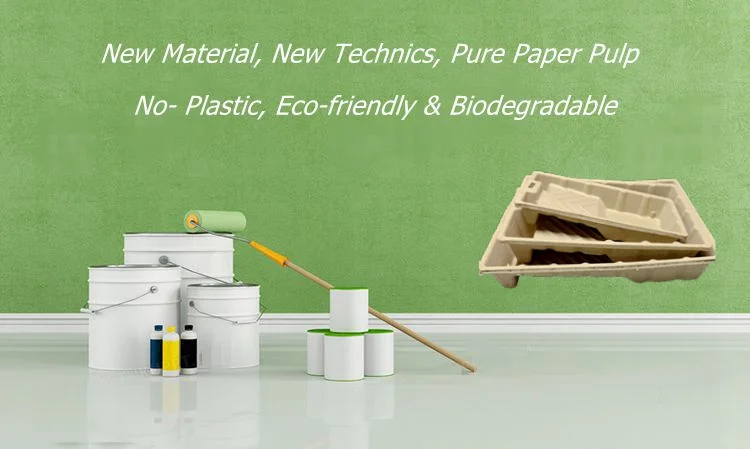 Custom Biodegradable Paint Paper Tray Biodegradable Water-resistant ...