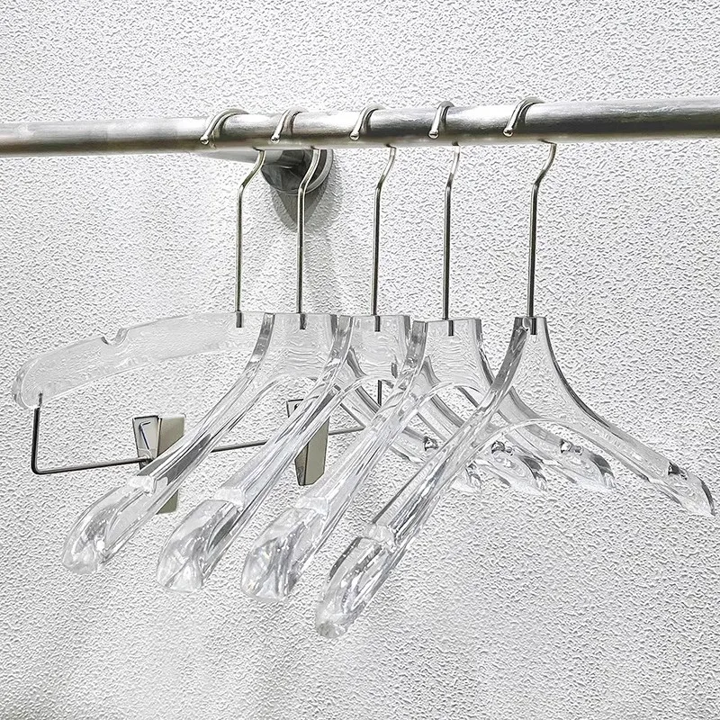 Women Clothing Boutique Store Coat Plastic Clothing Hangers Transparent ...