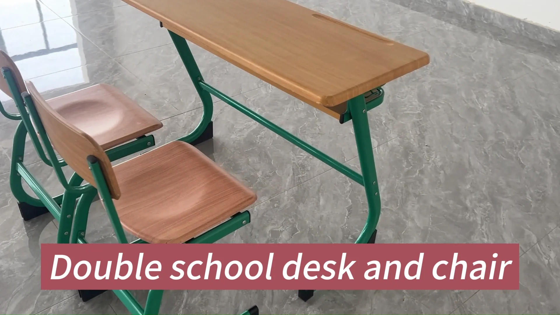 Two Person Wooden Student Seating Desk For School University Classroom ...