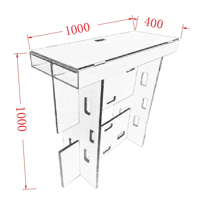 DIY Eco Paper Corrugated Table - Foldable Cardboard Furniture