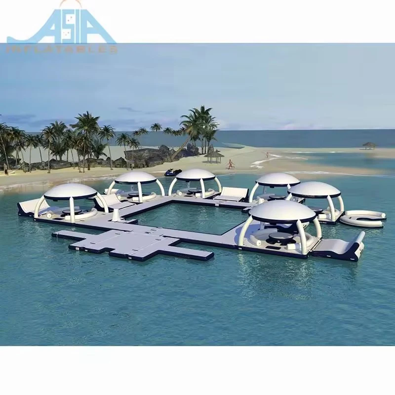 Leisure Inflatable Swimming Water Island/ Inflatable Floating Raft ...