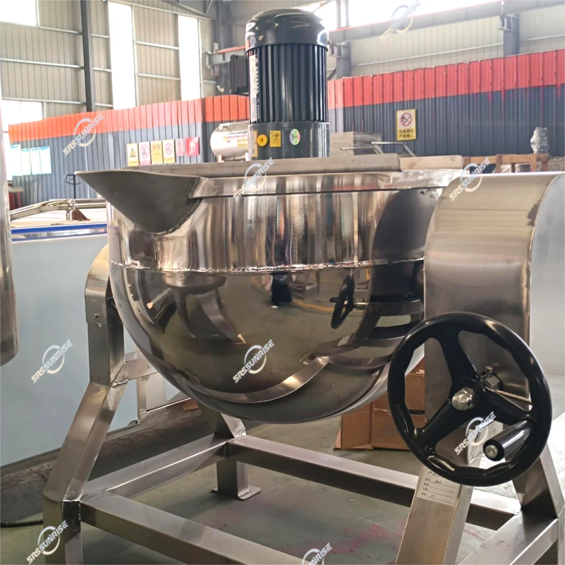 Alibaba.com: 50L 100L 300L Electric Jacketed Pot with Paddle Mixer ...