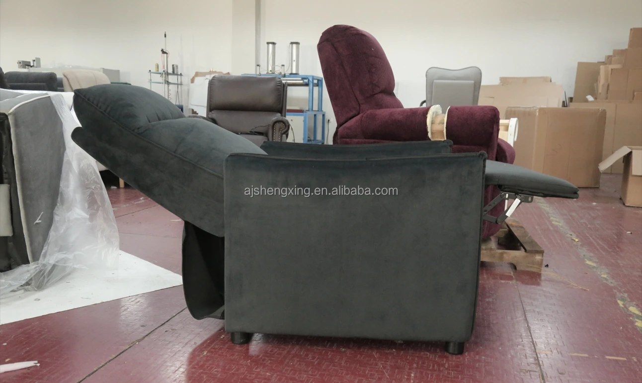 Modern Sx-81226 One-seat Extendable Metal Frame Recliner With Fabric ...