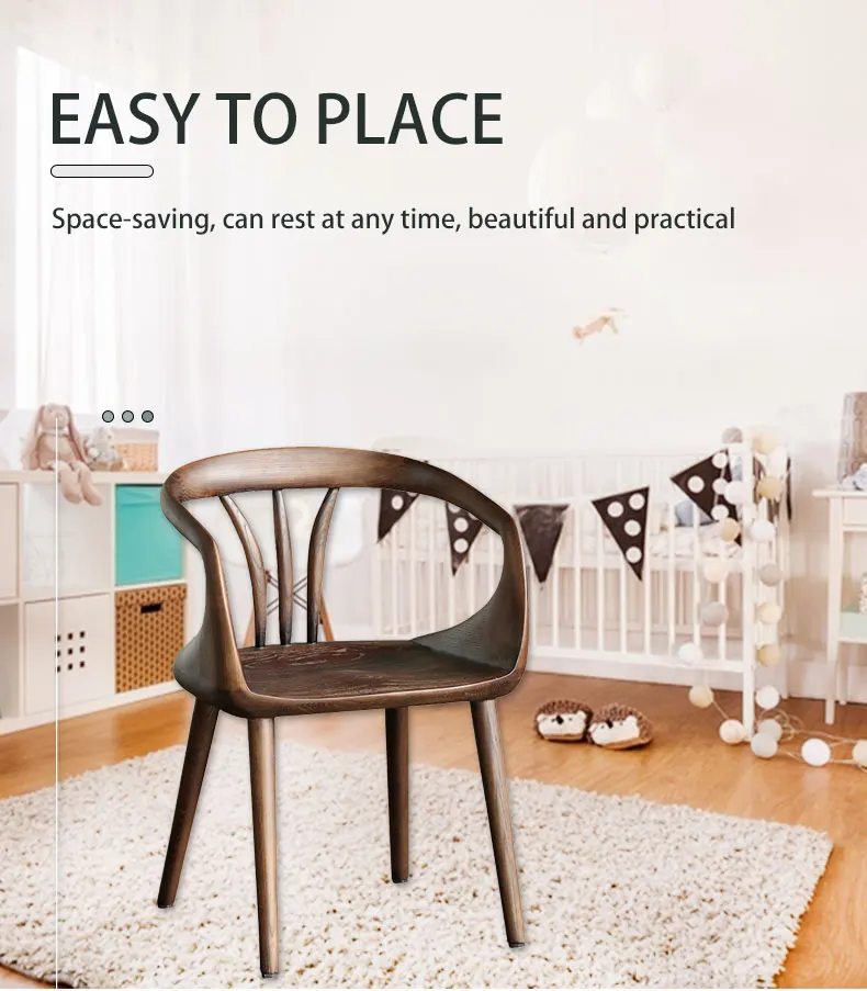 Nordic Style Supply Living Room Solid Wood Chairs China Dining Chairs ...