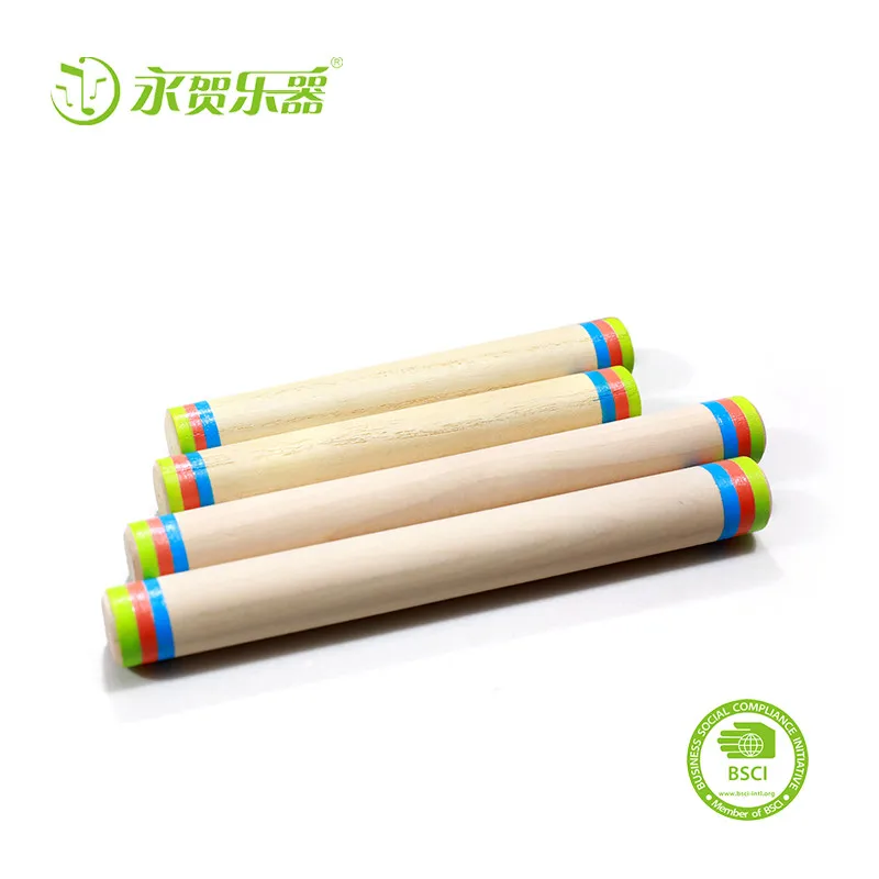Wholesale Orff Wooden Rhythm Sticks Wooden Claves for Kids Percussion ...