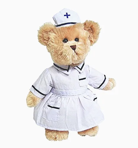 Custom Brand Hospital Stuffed Teddy Bear - Doctor Nurse Uniform