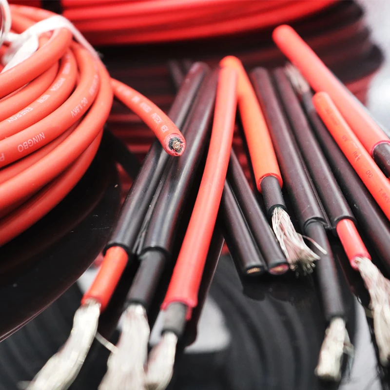 Single Dual Cores 2.5mm 4mm 6mm 10mm Solar Panel Extension Cable Copper ...