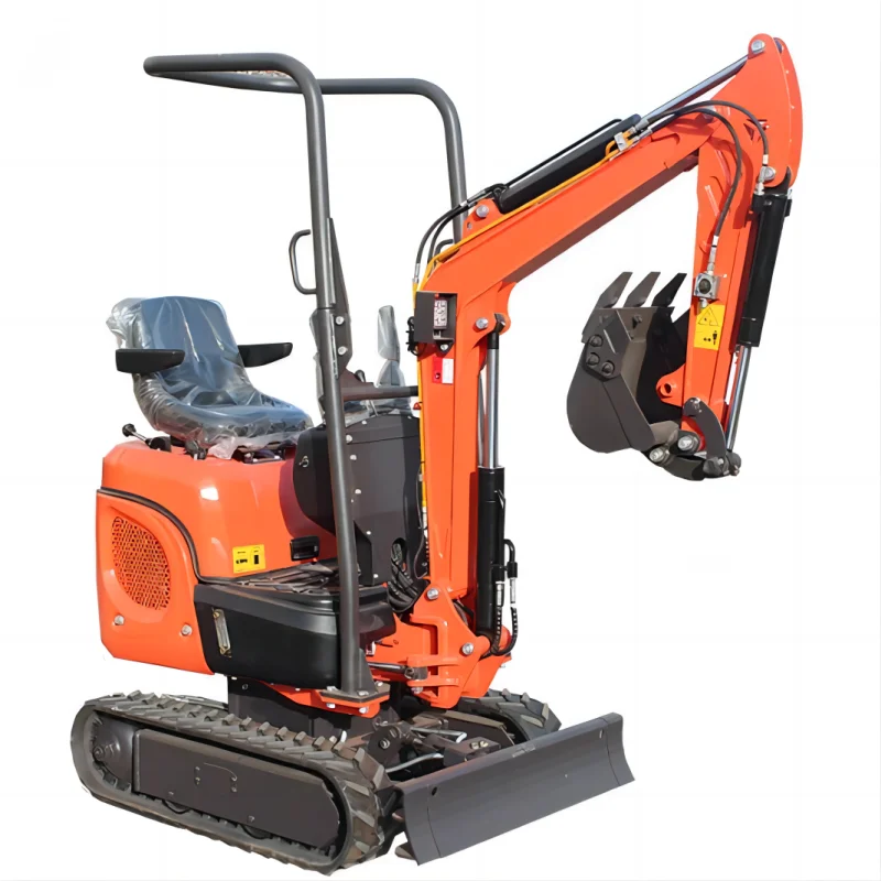 9kw/12.5 Hp Backhoe 0.8t Construction Digging Trenches Earthwork ...