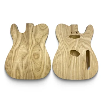 Custom Ash Solid Wood Unfinished Electric Guitar Body Replacement ...