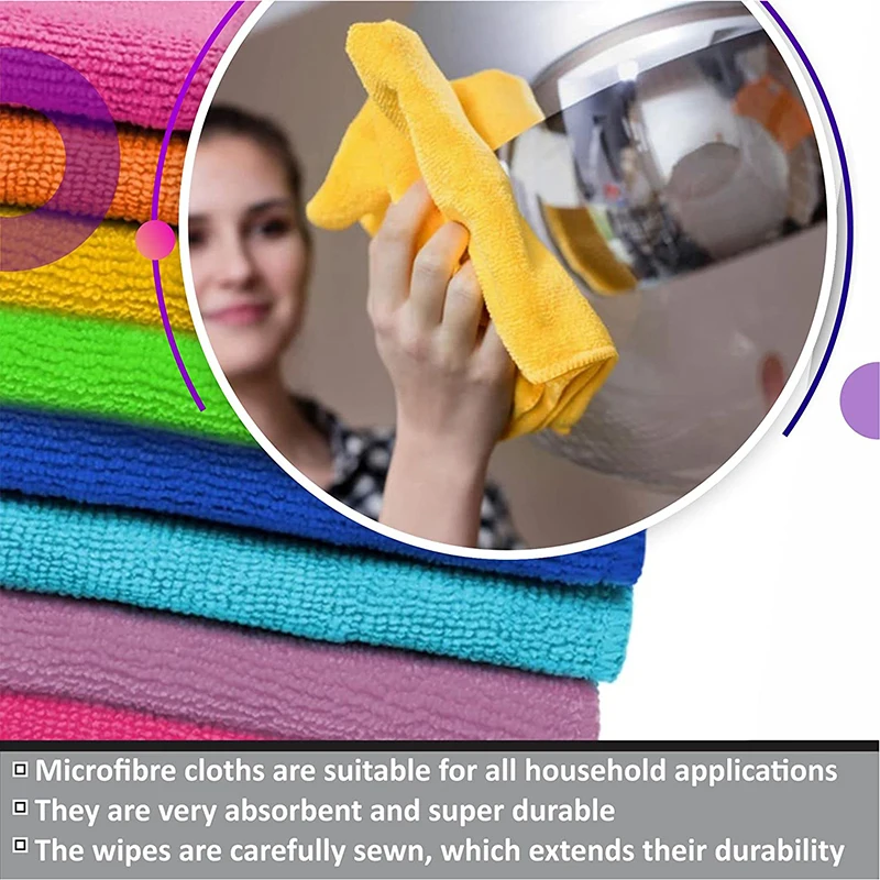 Eco-friendly Kitchen Towels - Soft & Absorbent Microfiber