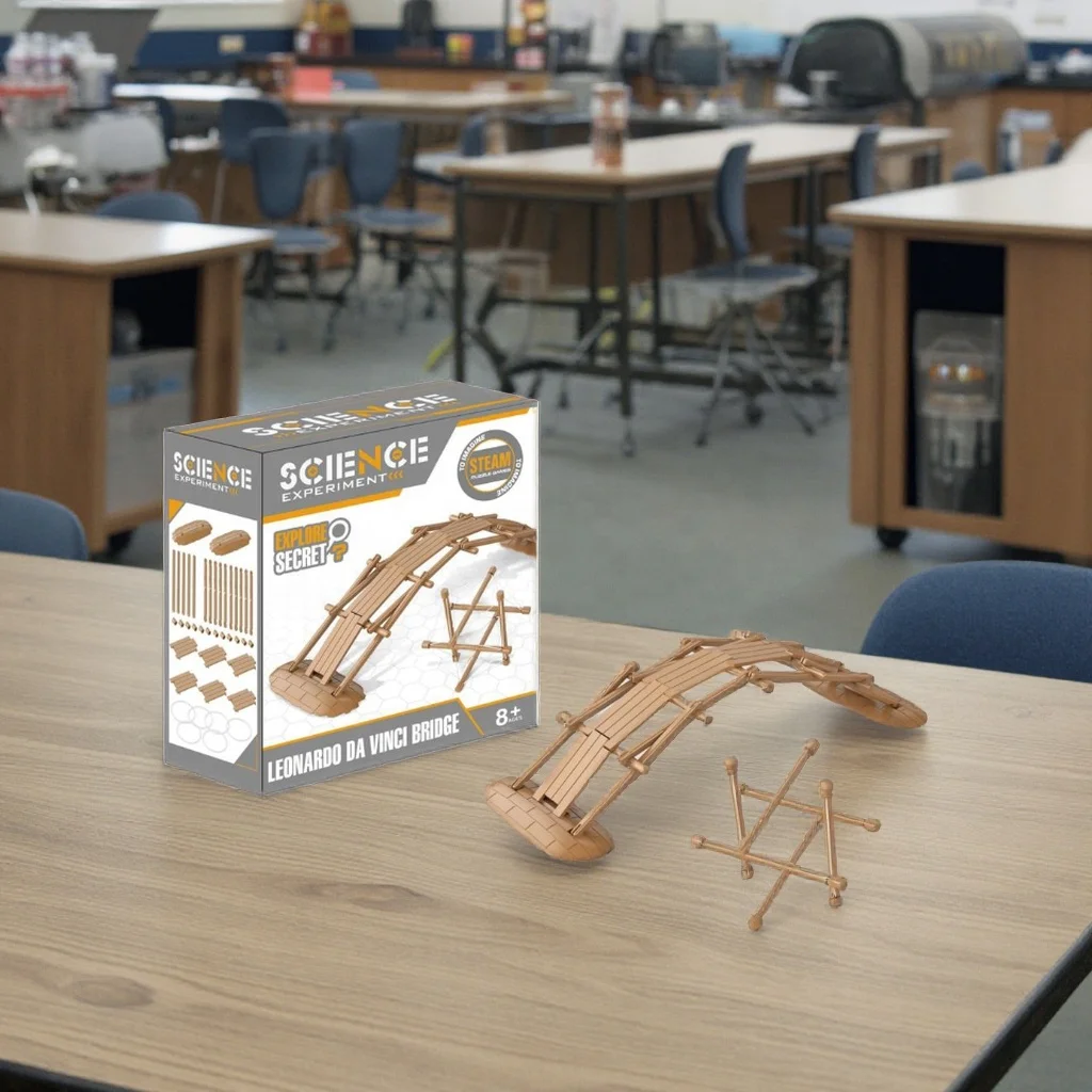 Wood Model Bridge Experiment DIY Arch Bridge Toy Puzzle