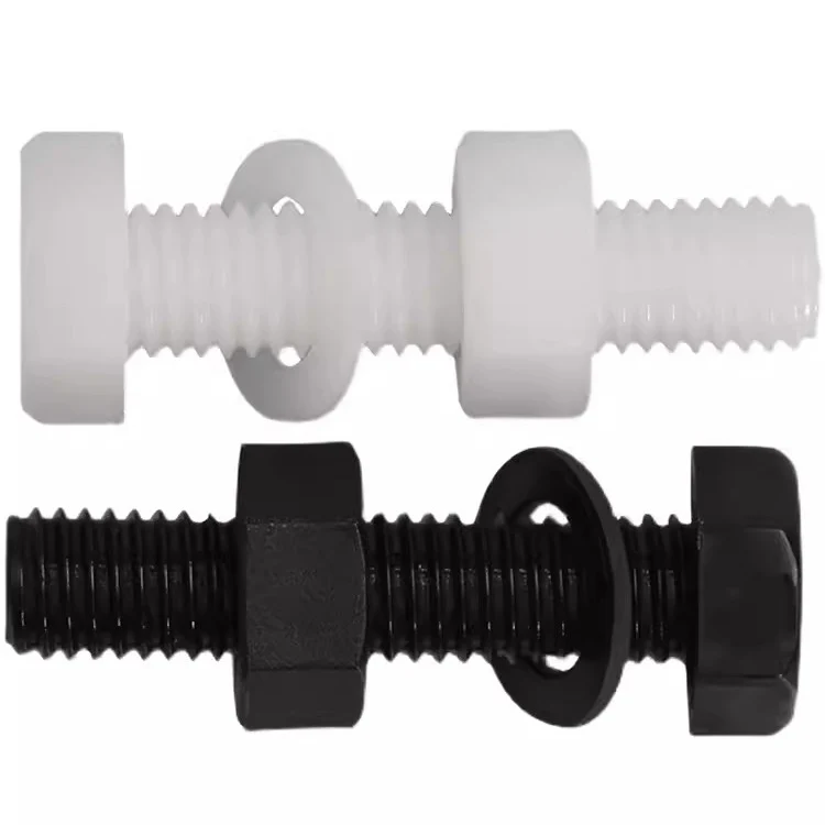 Din933 M6 M8 M10 M12 M16 Screw Plastic Nylon Hex Head Bolts - Buy Nylon Hex Bolts,Nylon Hex ...