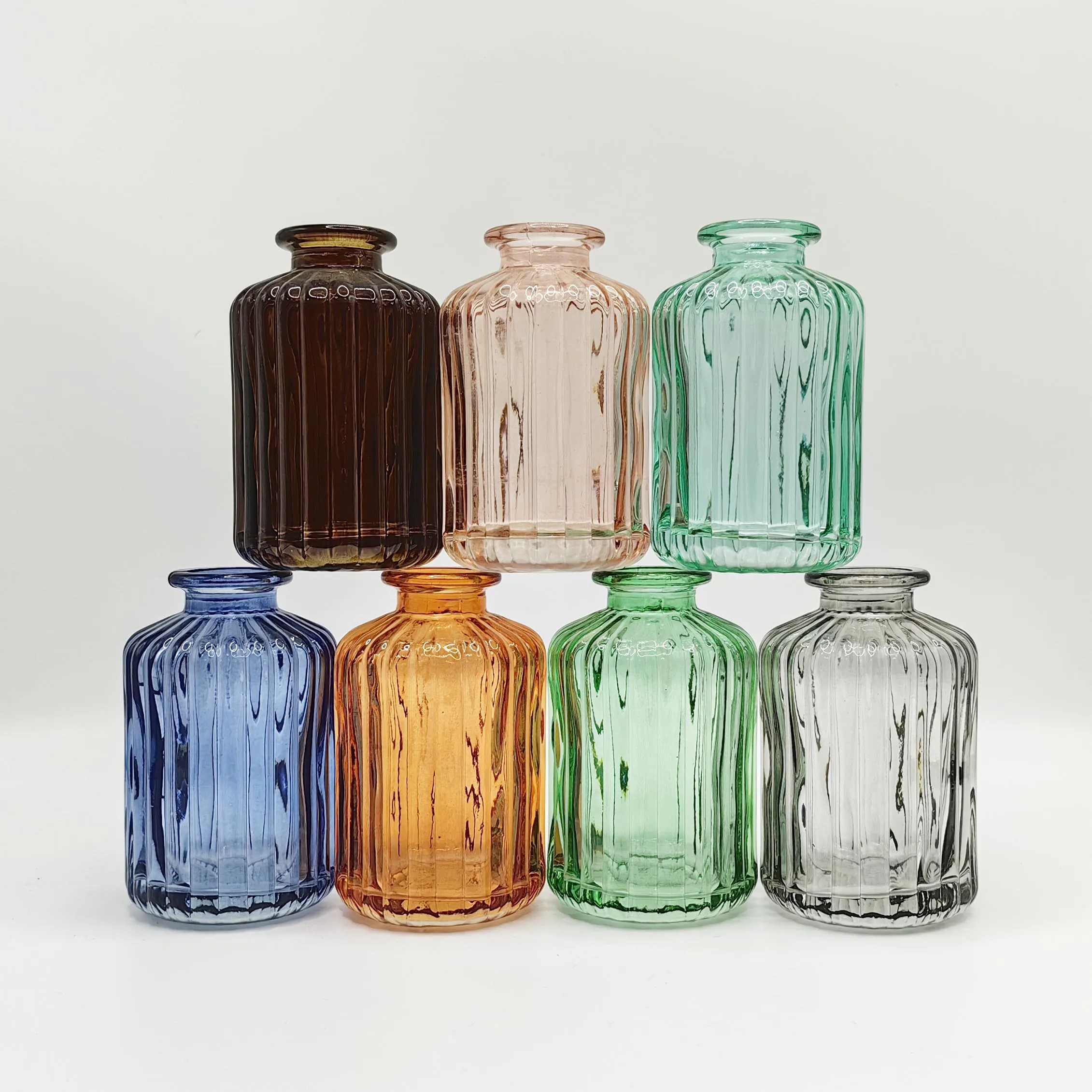 Wholesale 120ml Reed Diffuser Glass Bottle Hexagonal Bottom Flower Vase ...