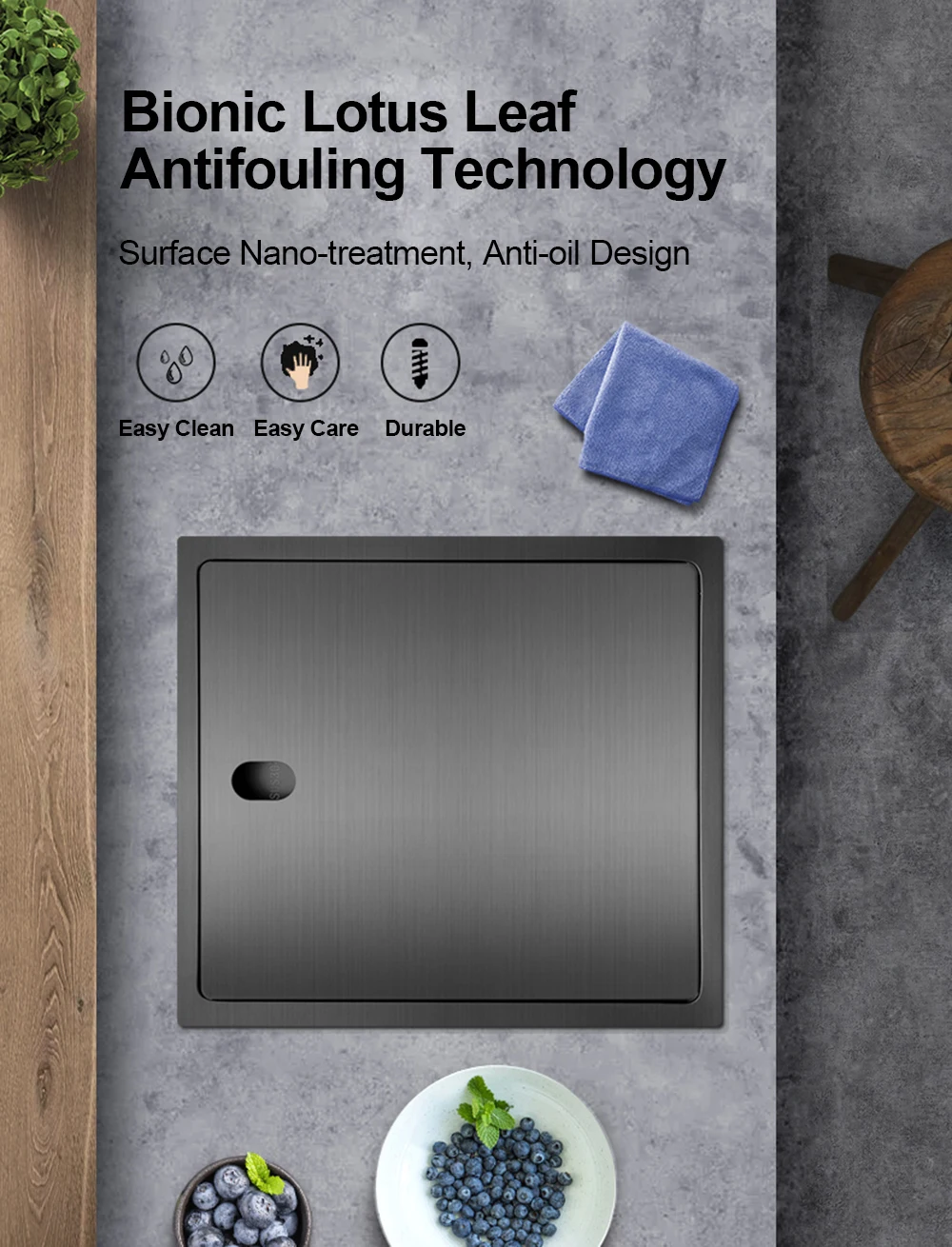 20-inch Undermount Workstation Invisible Sink - Modern Design