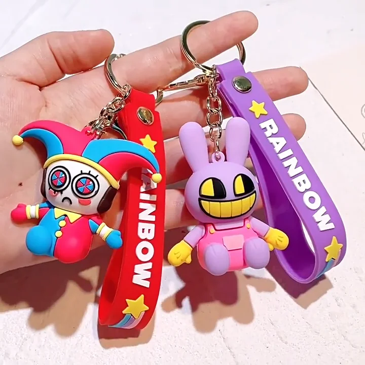 Popular Newstar The Amazing Digital Circus Keychain Novelty Key Chain ...