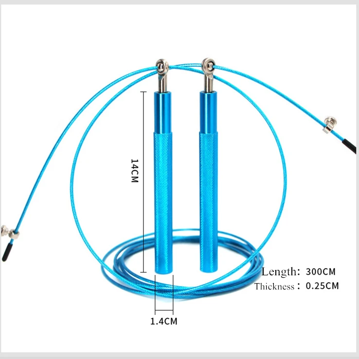 Aluminum Handle Customized Logo Jump Rope - 3m Adjustable