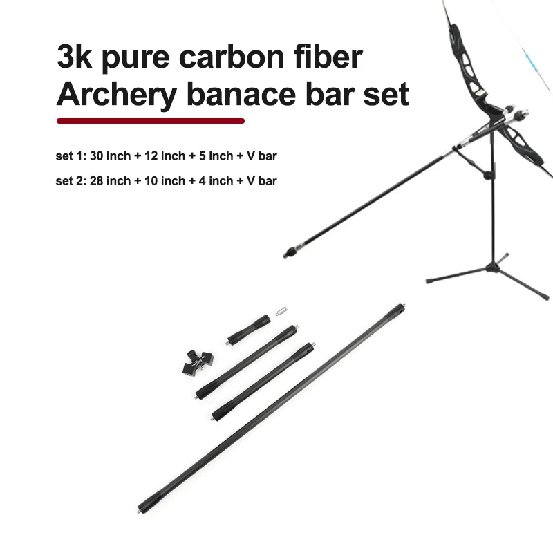28 Inch & 30 Inch Archery Bow Stabilizer Balance Bar Set - Durable ...