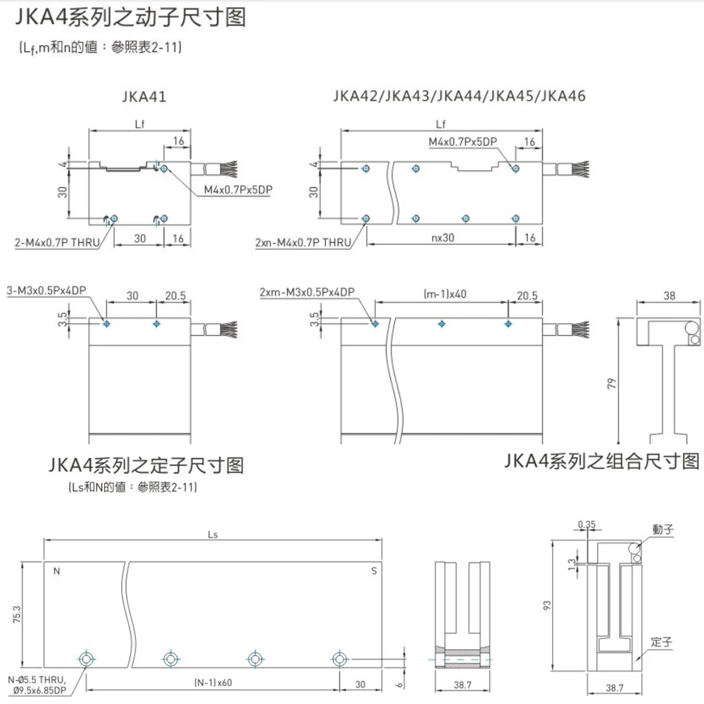 JKA4 Series Naturally Cooled High Thrust Linear Motor| Alibaba.com
