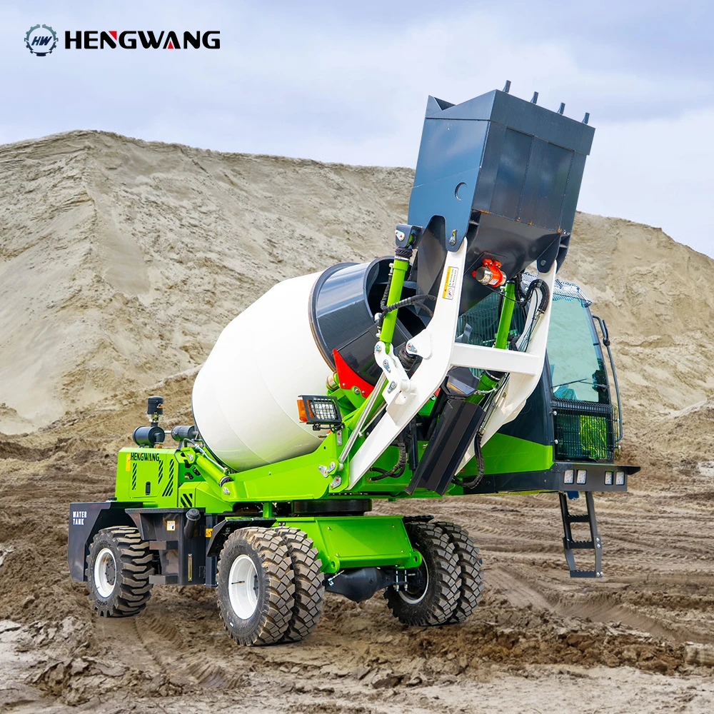 hot self loading concrete mixer trucks Portable mini concrete mixing ...