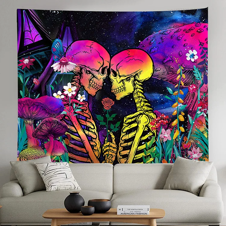 New Design Trippy Blacklight Uv Reactive Print Plant Moon Starry Sky ...