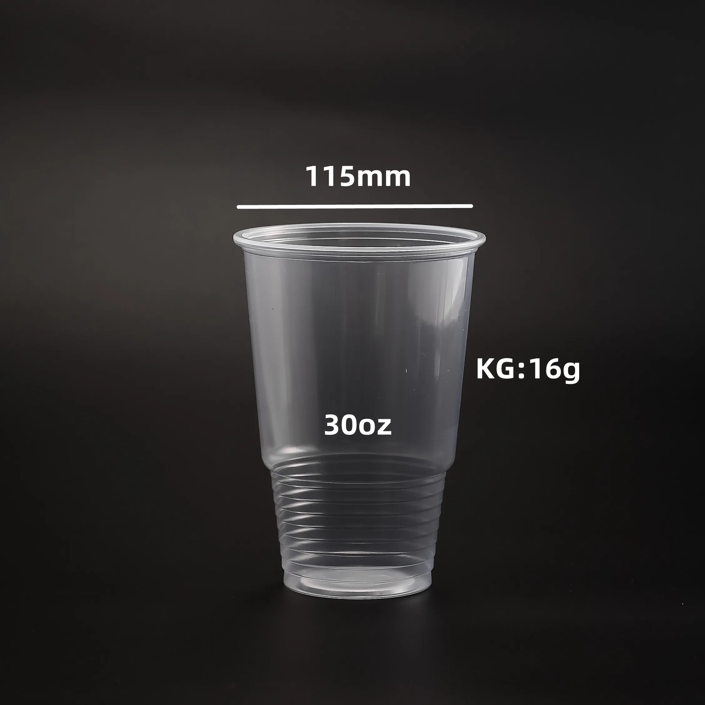 PP Large Plastic Disposable Cups 30 32 40 44 51 Oz Clear Plastic Cups ...