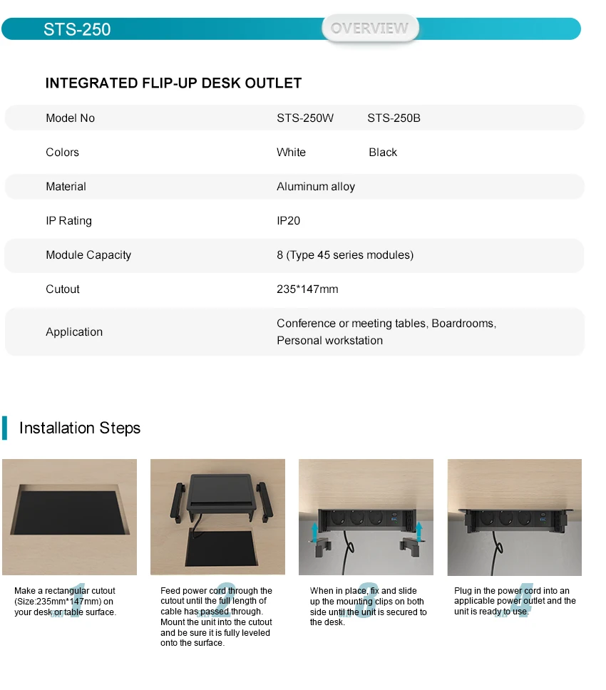 Enhancing Connectivity In Every Corner Desk Sockets - Buy Desk Sockets ...