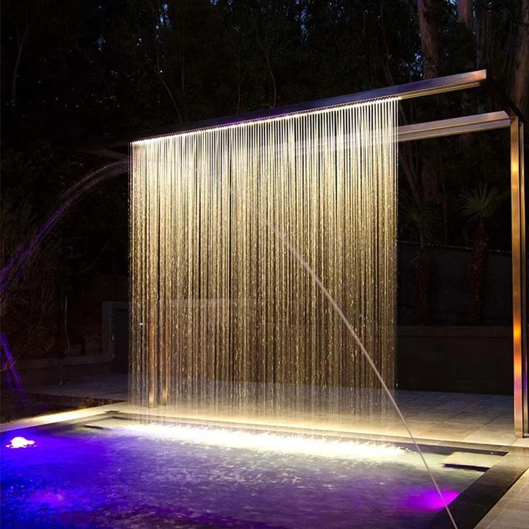 Customized Stainless Steel Water Curtains for Gardens