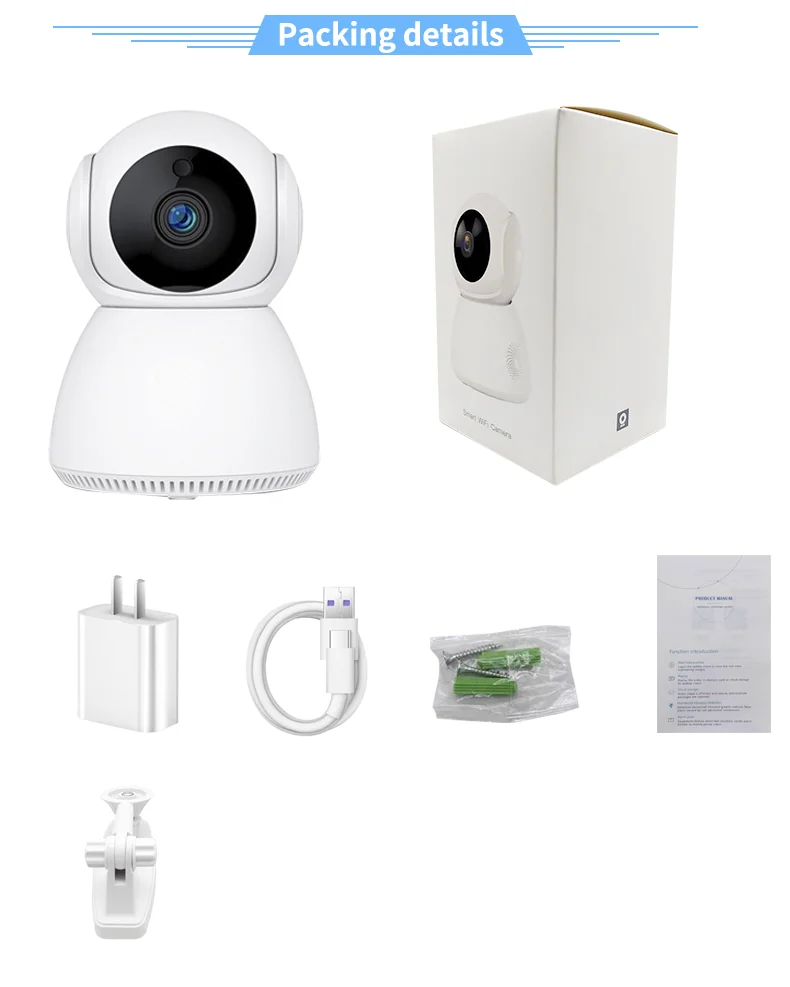 Hd 1080 Ip Camera Wireless Home Security Wifi Camera Two Way Audio ...