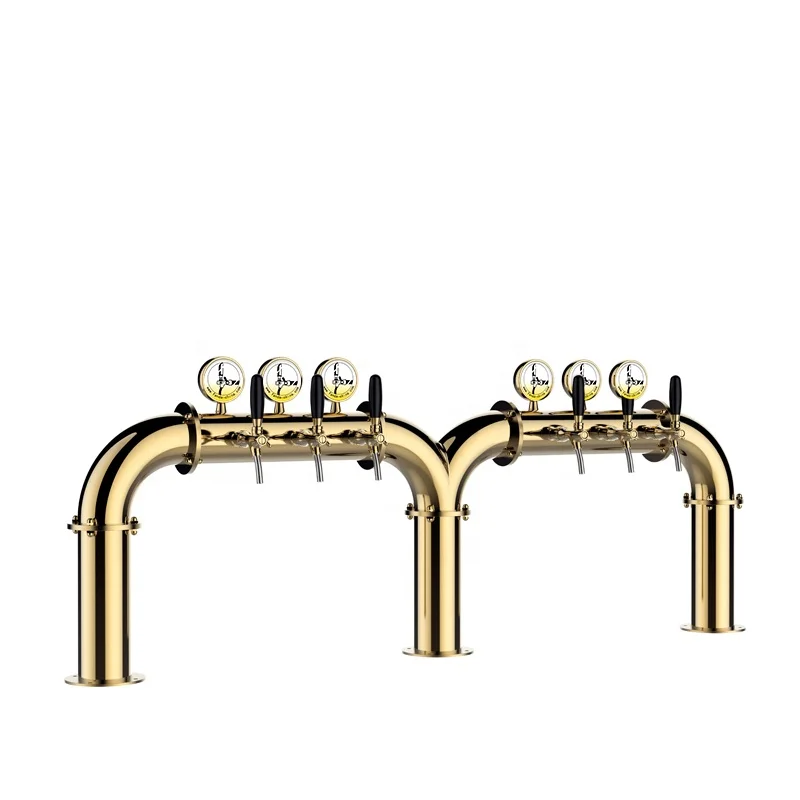 Twelvetap High-grade U Type Golden Stainless Steel Gold Polished Beer ...