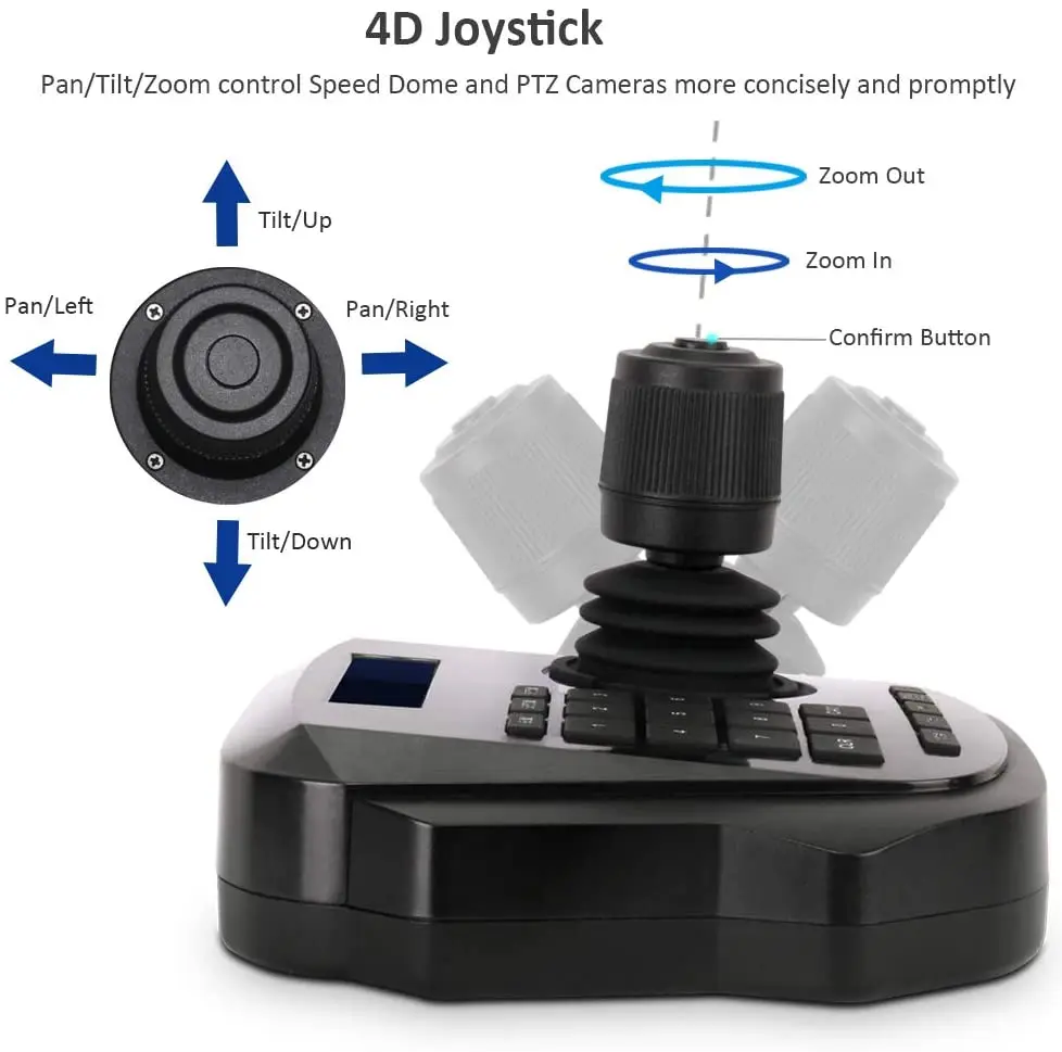 MYTECH 4D Joystick IP PTZ Controller for High Speed Cameras