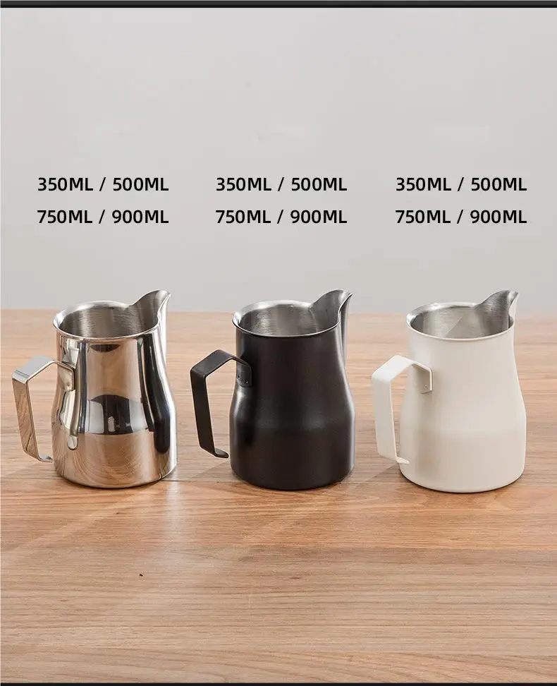 Custom Private Label Milk Steaming Pitchers Stainless Steel Coffee ...
