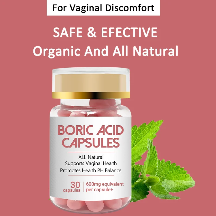 Customize Logo Organic Yoni Pops Vaginal Tightening Capsules Boric Acid ...