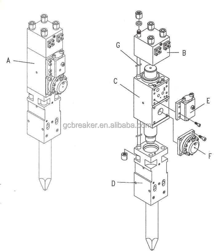 GOOCHANCE Front Cover Lower Bush for Excavator Hydraulic Breakers