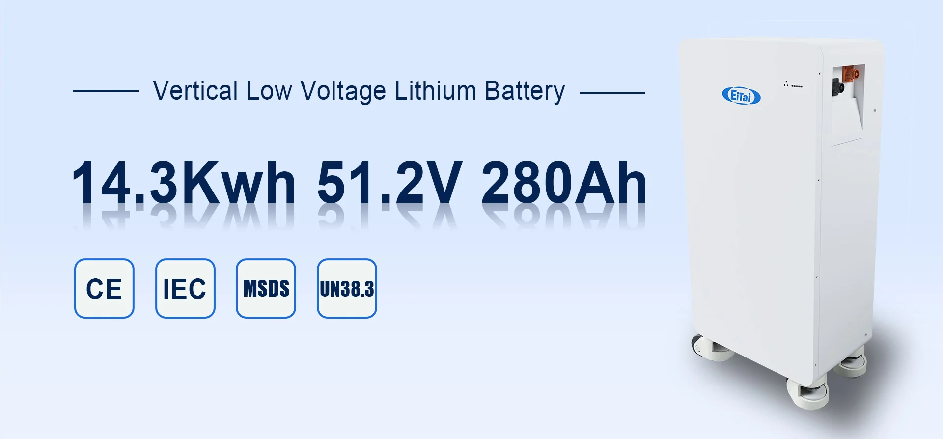 Eitai Lifepo4 Powerwall Batteries 51.2v 280ah 314ah 14.3kw Lithium ...