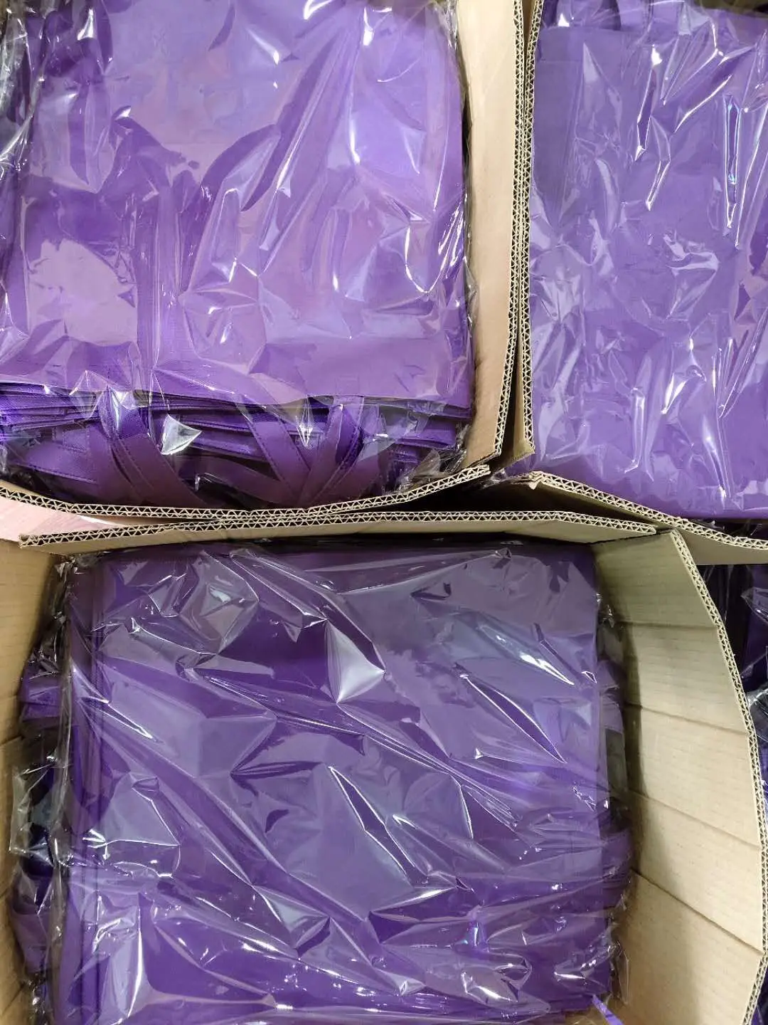 Custom Logo Holographic Metallic Recycled Laminated Non-Woven Shopping ...