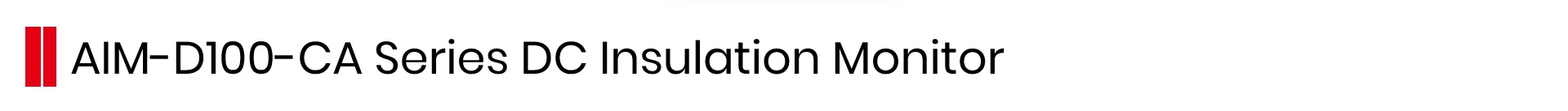 Line Insulation Monitor - Reliable DC Insulation Detection