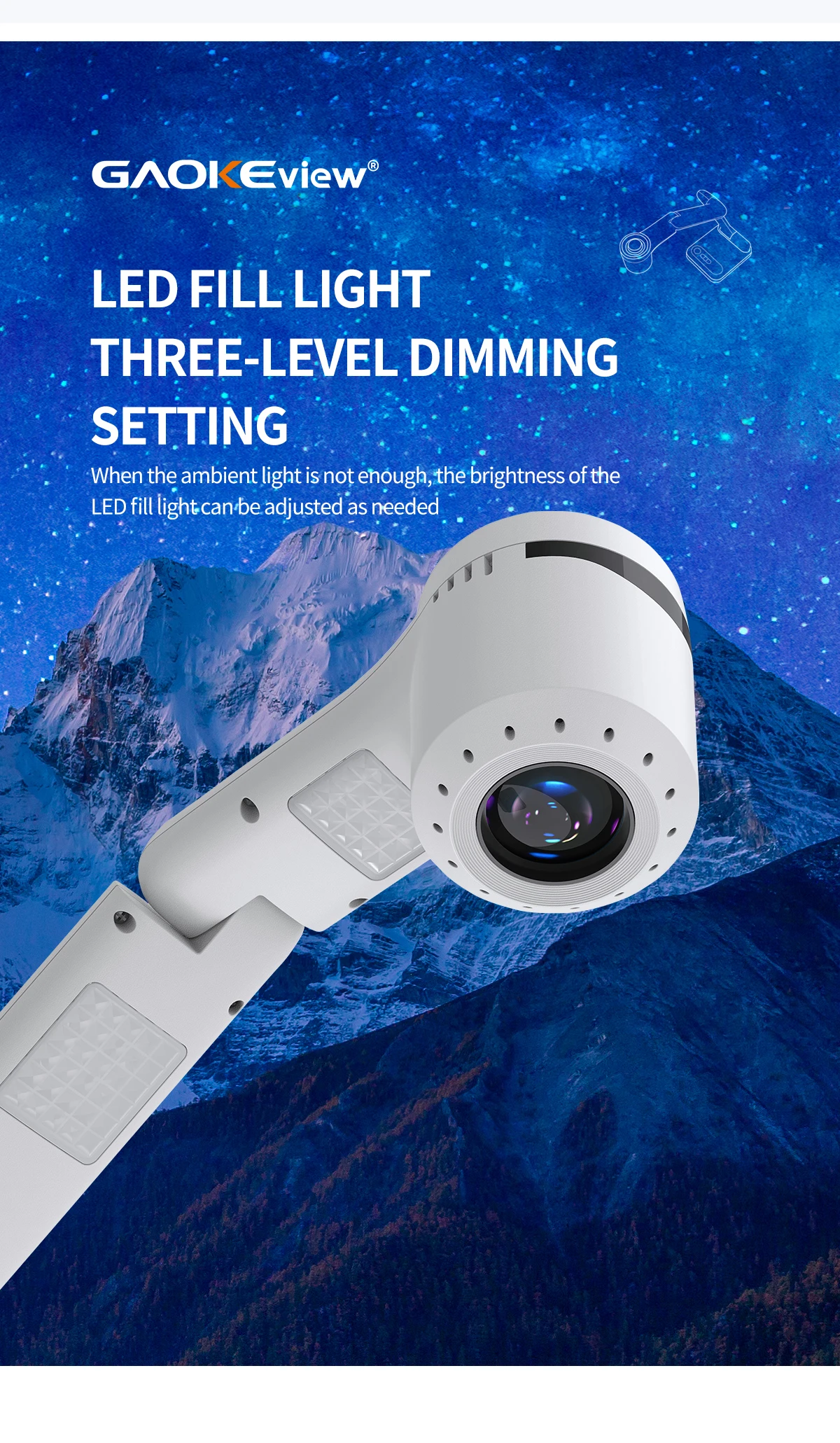 4K GAOKE Digital Visualizer Desk Document Camera for Classrooms for ...