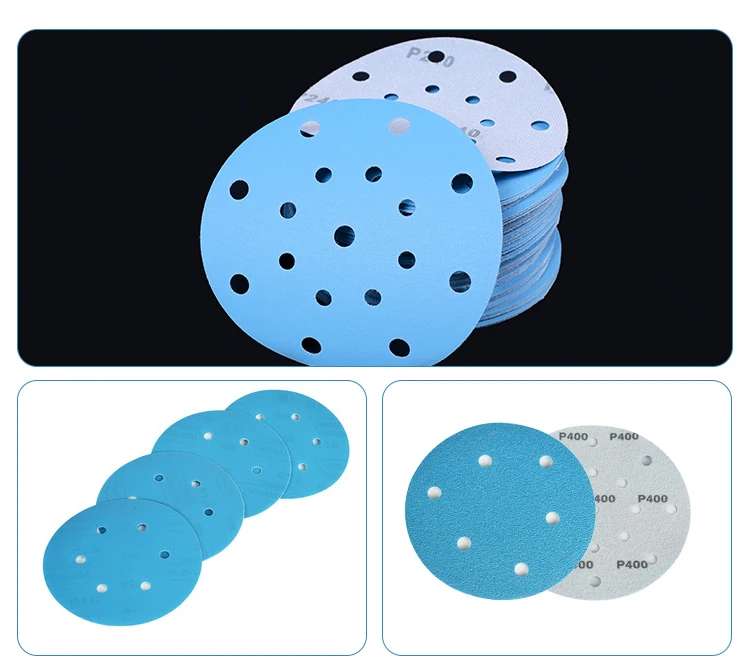 6-Inch Film Abrasive Discs Grit 40-2000 Aluminum Oxide Round Sandpaper ...