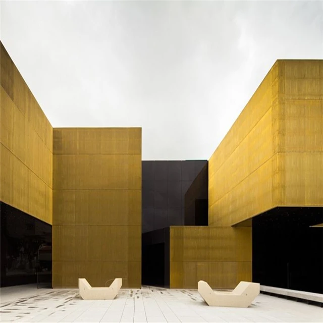 Gold Metallic or Gold Mirror Color Coated Alucobond 1220x2440mm ...