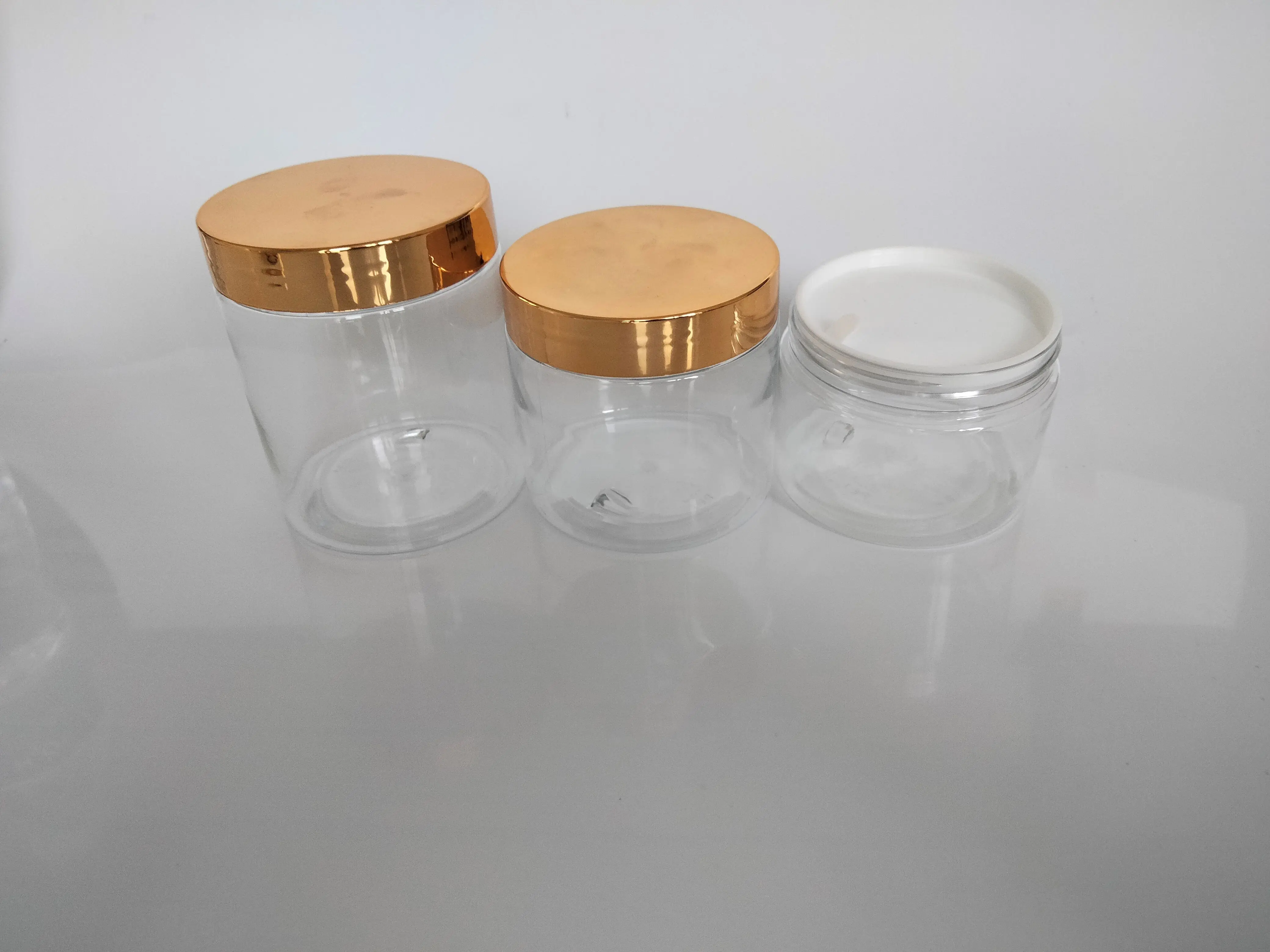 Empty Acrylic Nail Powder Plastic Body Scrub Container Jar 1oz 2oz 4oz ...